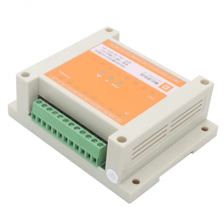 Modbus Rtu Protocal 8 In 8 Out Controller Rs485 Module Remote Io Da Plc Extension Module Free
