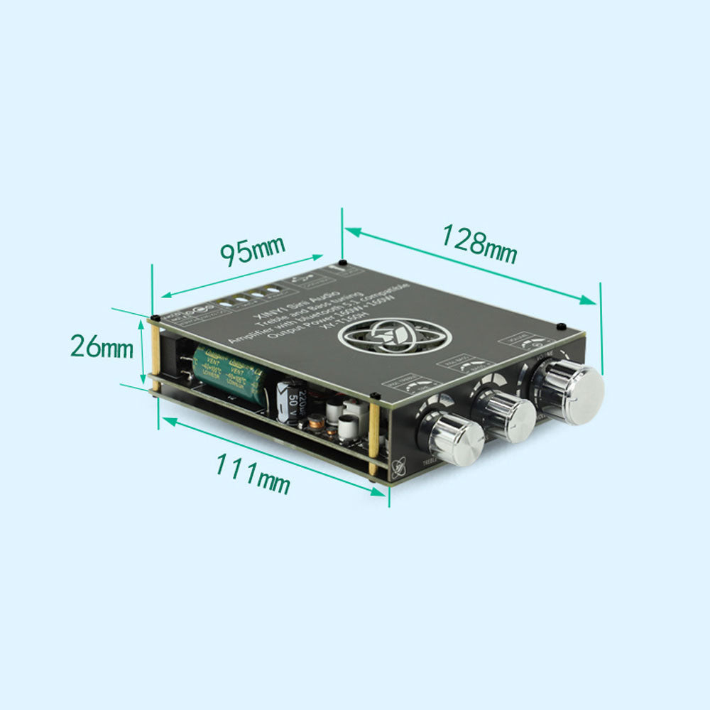 XY-T160H Treble and Bass Tuning Amplifier with Bluetooth 5.1 Compatibl