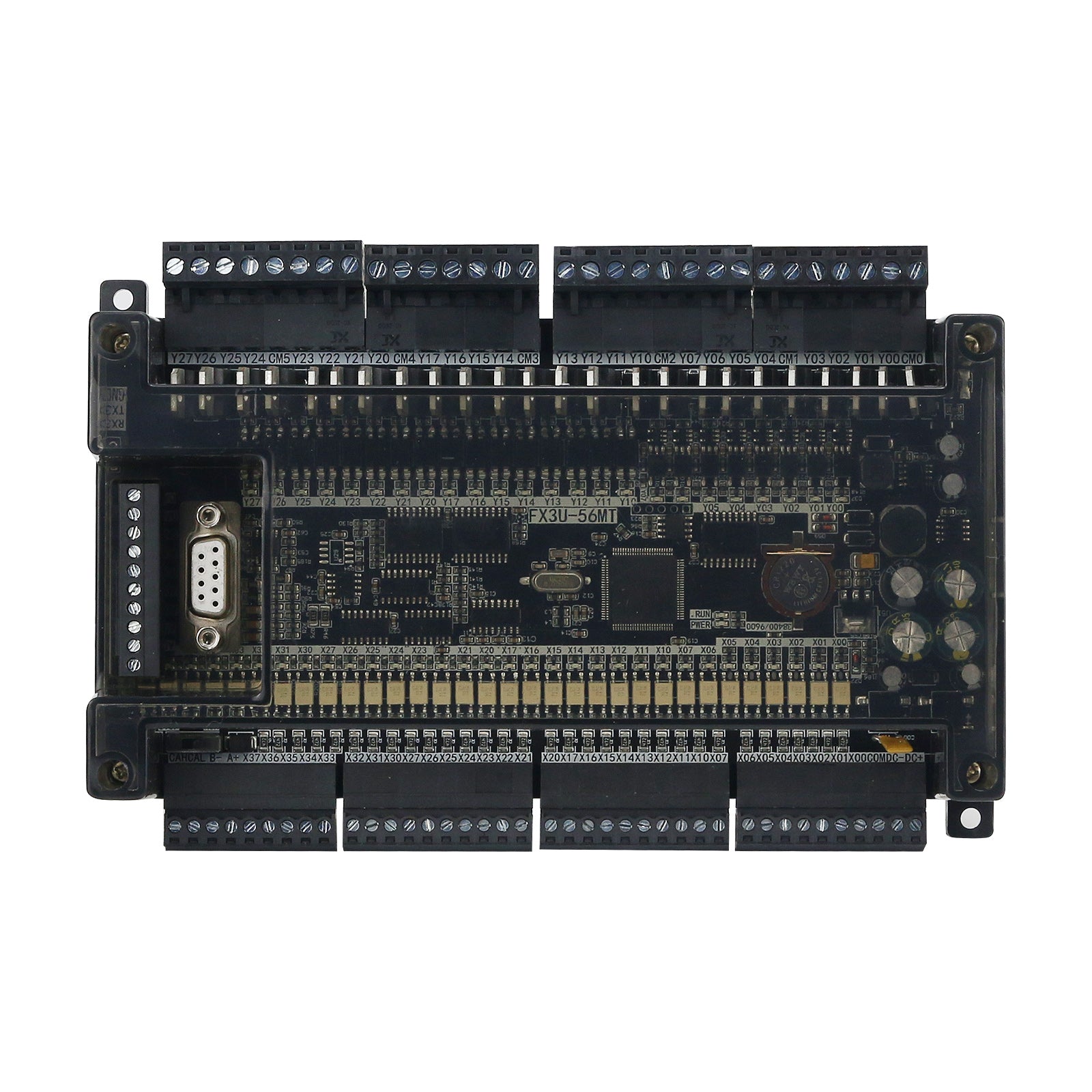 FX3U-56MRT Industrial High-Speed PLC Control Board with Transparent Ba