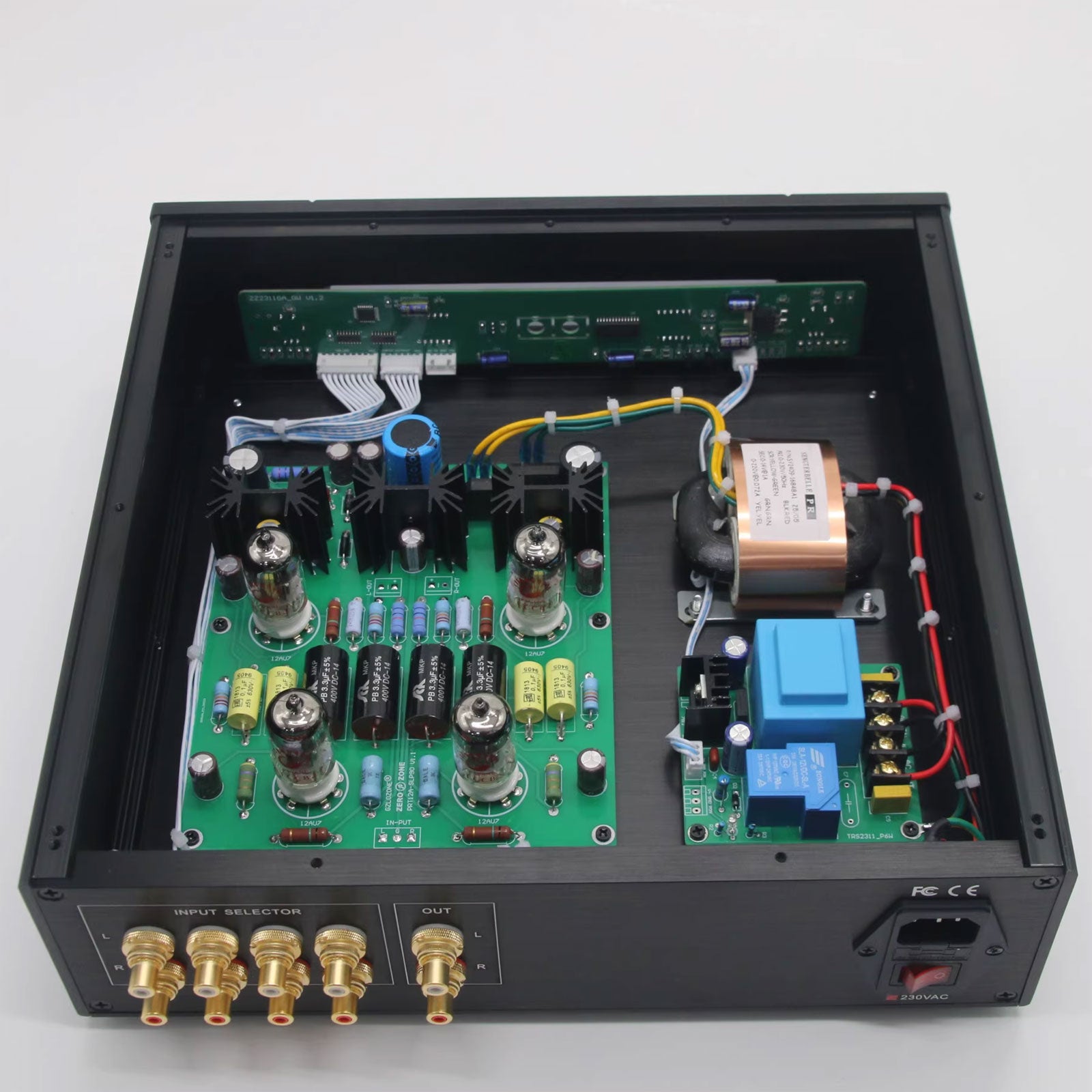 PRT12A Upgraded 2-Channel Tube Preamplifier Imported Capacitors (AC 11