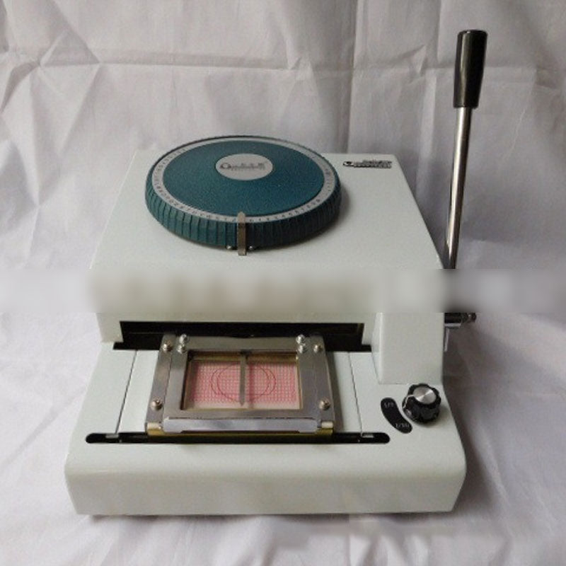 DMJ-52D Stainless Steel Manual Embossing Machine Dog Tag Convex Charac