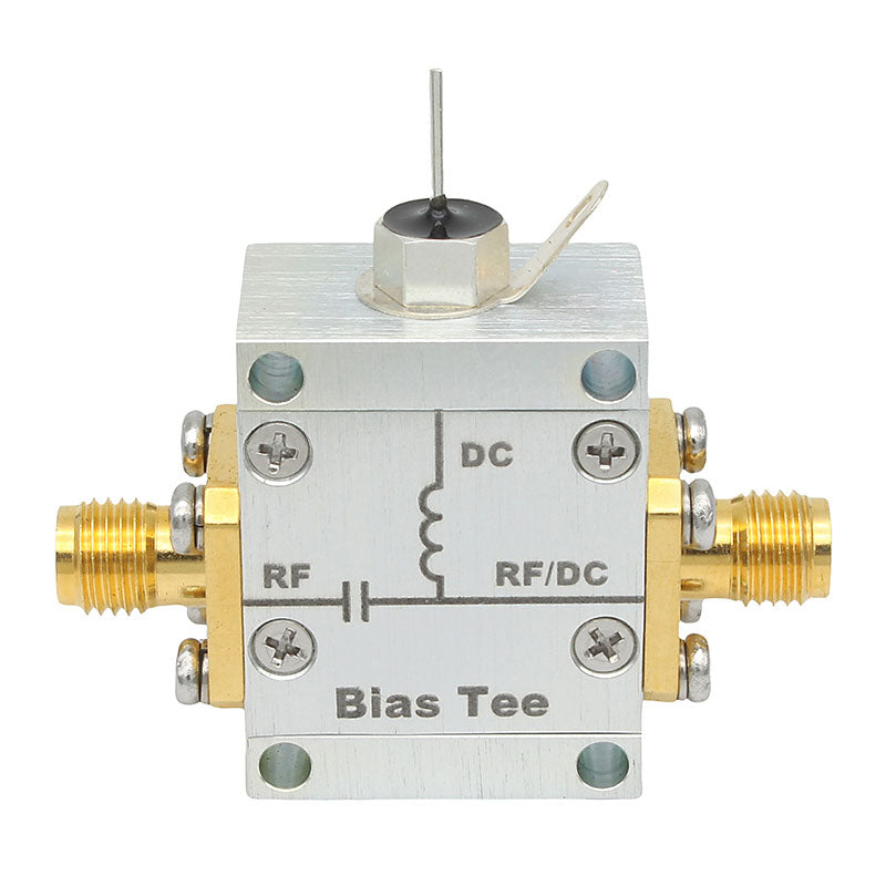 Gold-plated Connector 0.01-6GHz RF Bias Tee 2A High Current DC Block w