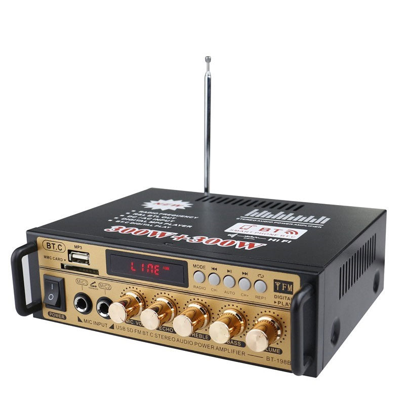 AV-198BT Bluetooth5.0 Multifunctional Mini Power Amplifier USB SD FM H