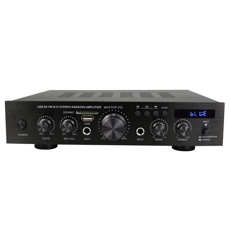 Black AV-338ST 300W Digital High Power Audio Amplifier Bluetooth 5.0 H
