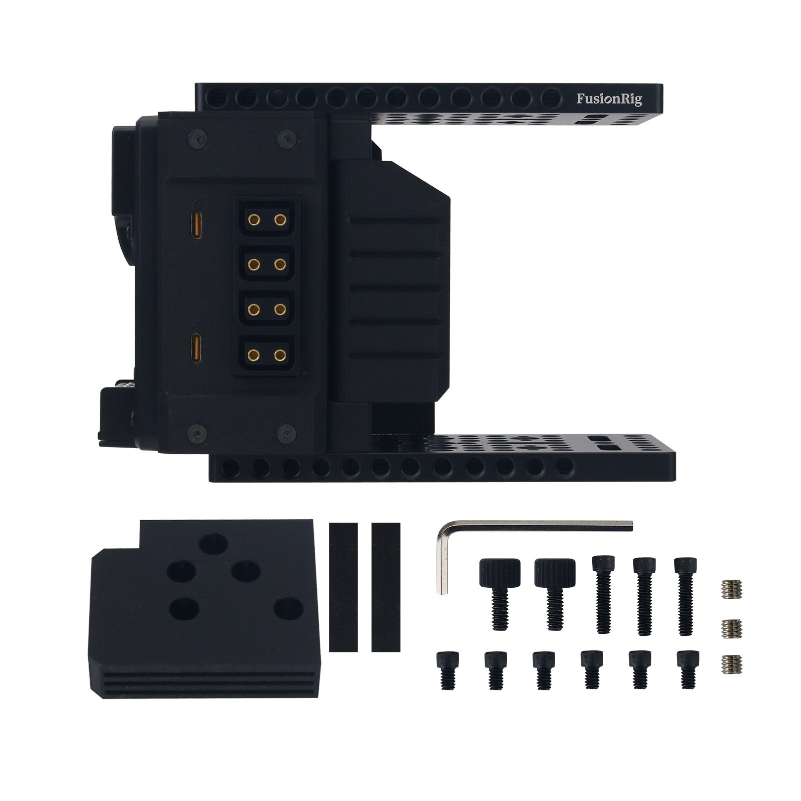 Upgraded FusionRig Camera Cage Expansion Module Support Voltage Displa