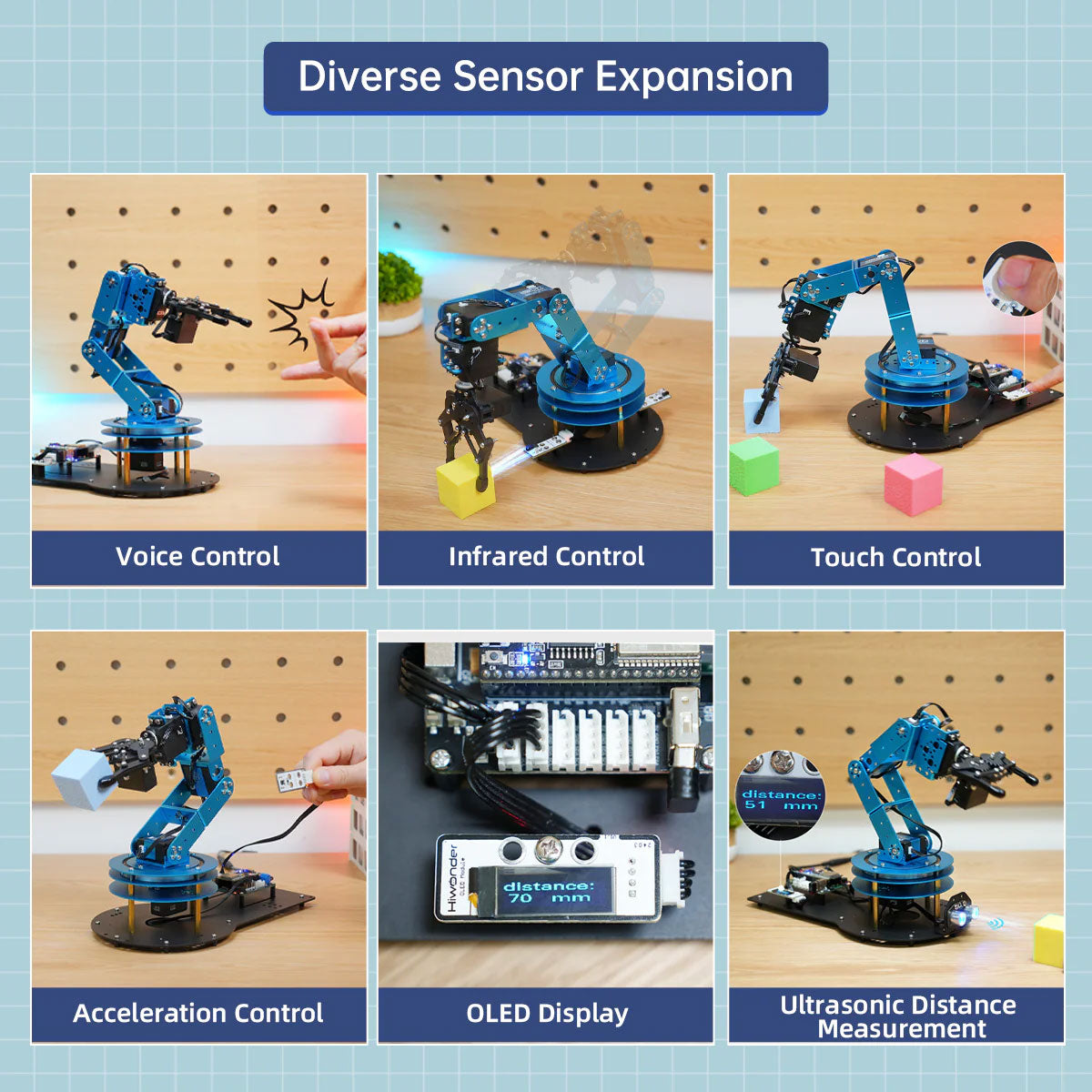 Hiwonder LeArm 6DOF Robot Arm ESP32 & Bus Servos (Intermediate Ver
