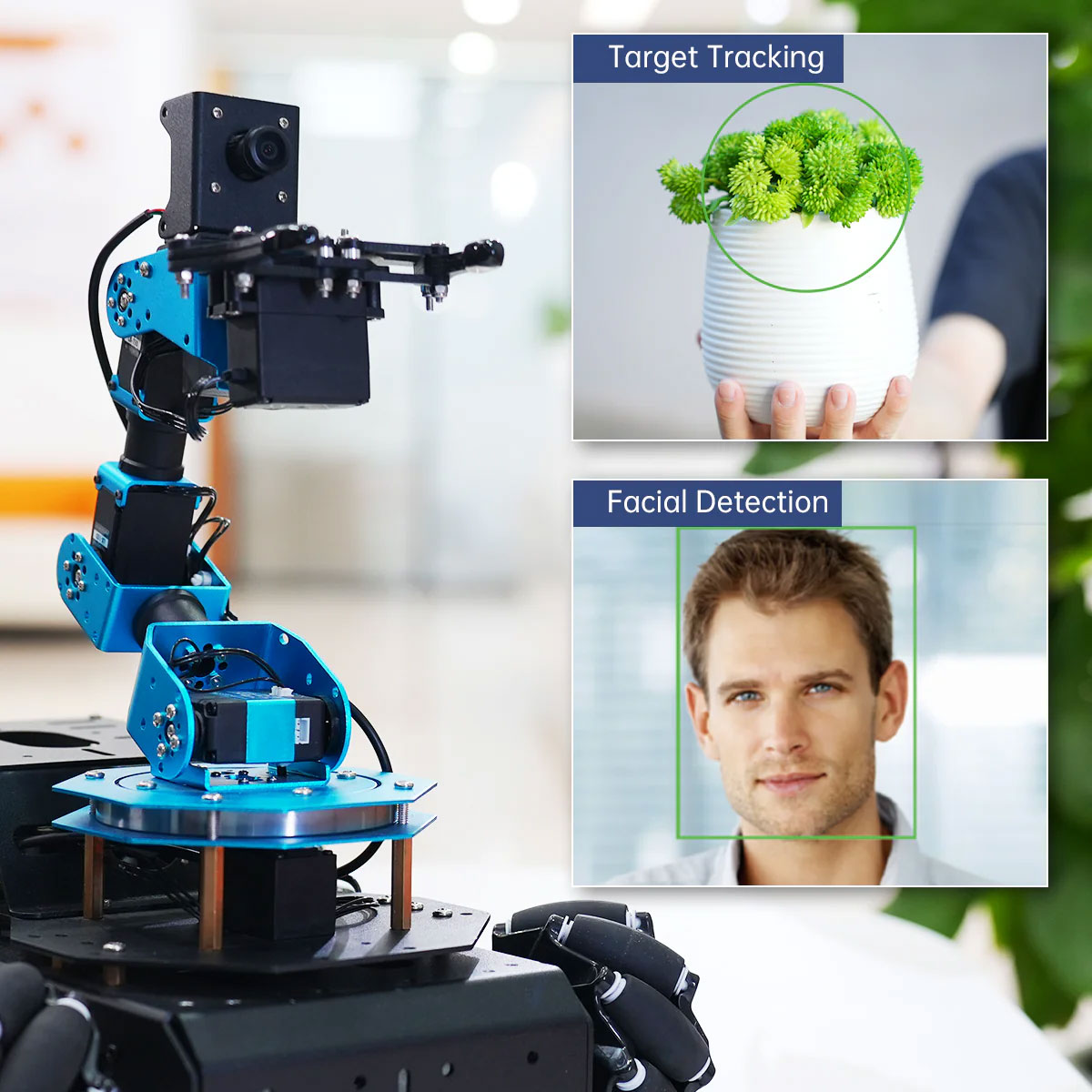 Hiwonder ArmPi Pro AI Vision Robot with Raspberry Pi 5 (8G), Mecanum W