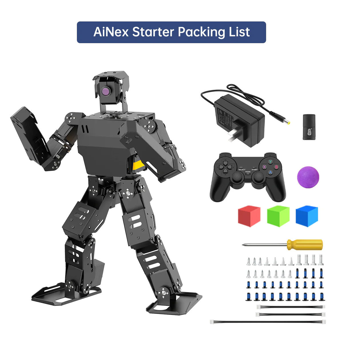 Hiwonder AiNex AI Vision Humanoid Robot Biped Robot 20DOF Starter Vers