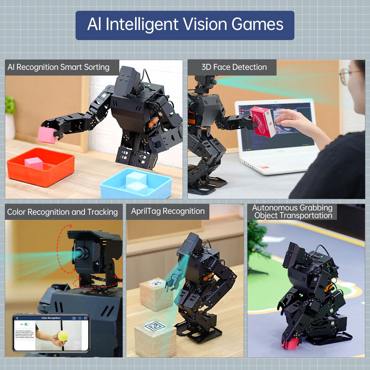 Hiwonder AiNex AI Vision Humanoid Robot Biped Robot 20DOF Starter Vers