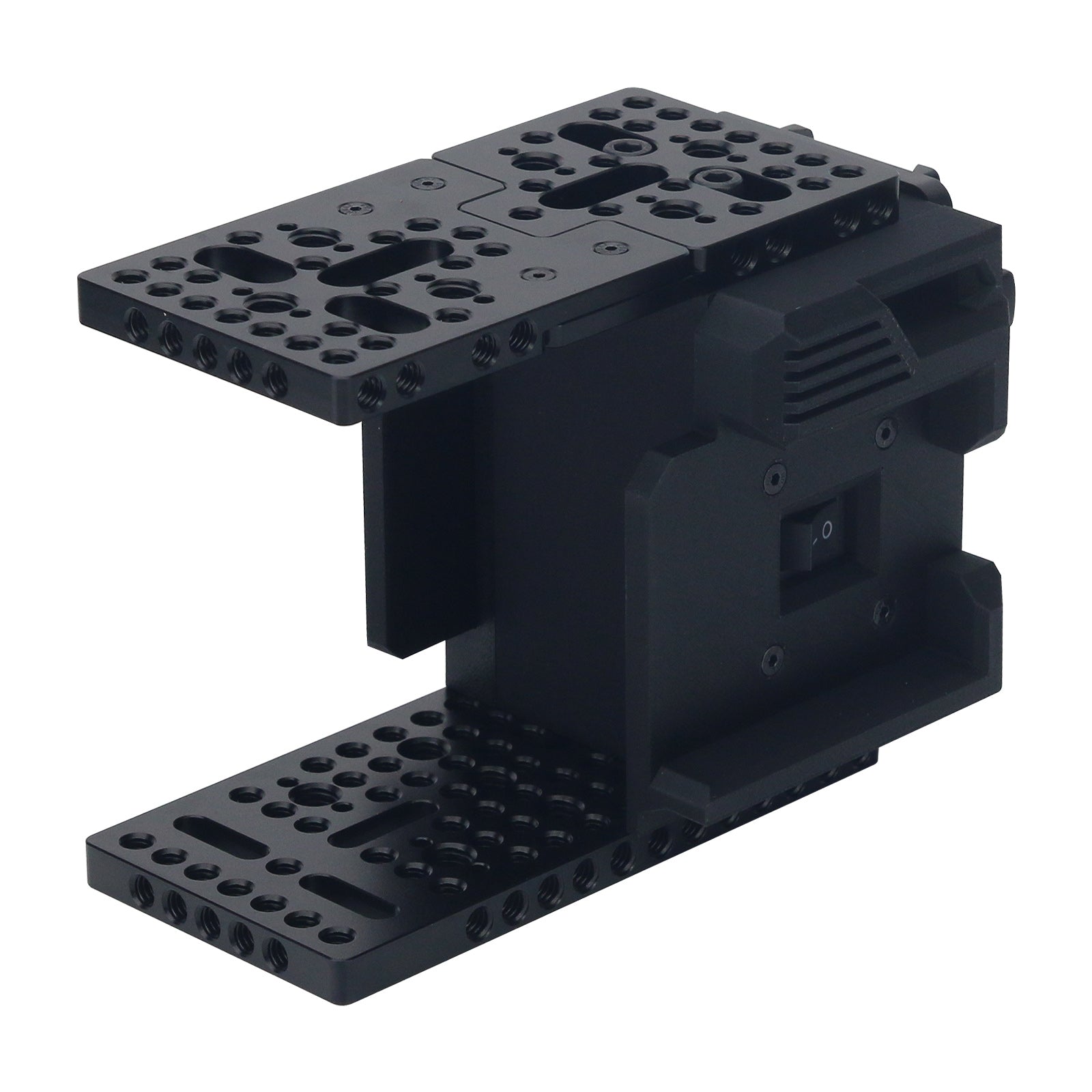 Upgraded FusionRig Camera Cage Expansion Module with XLR Handle Extens