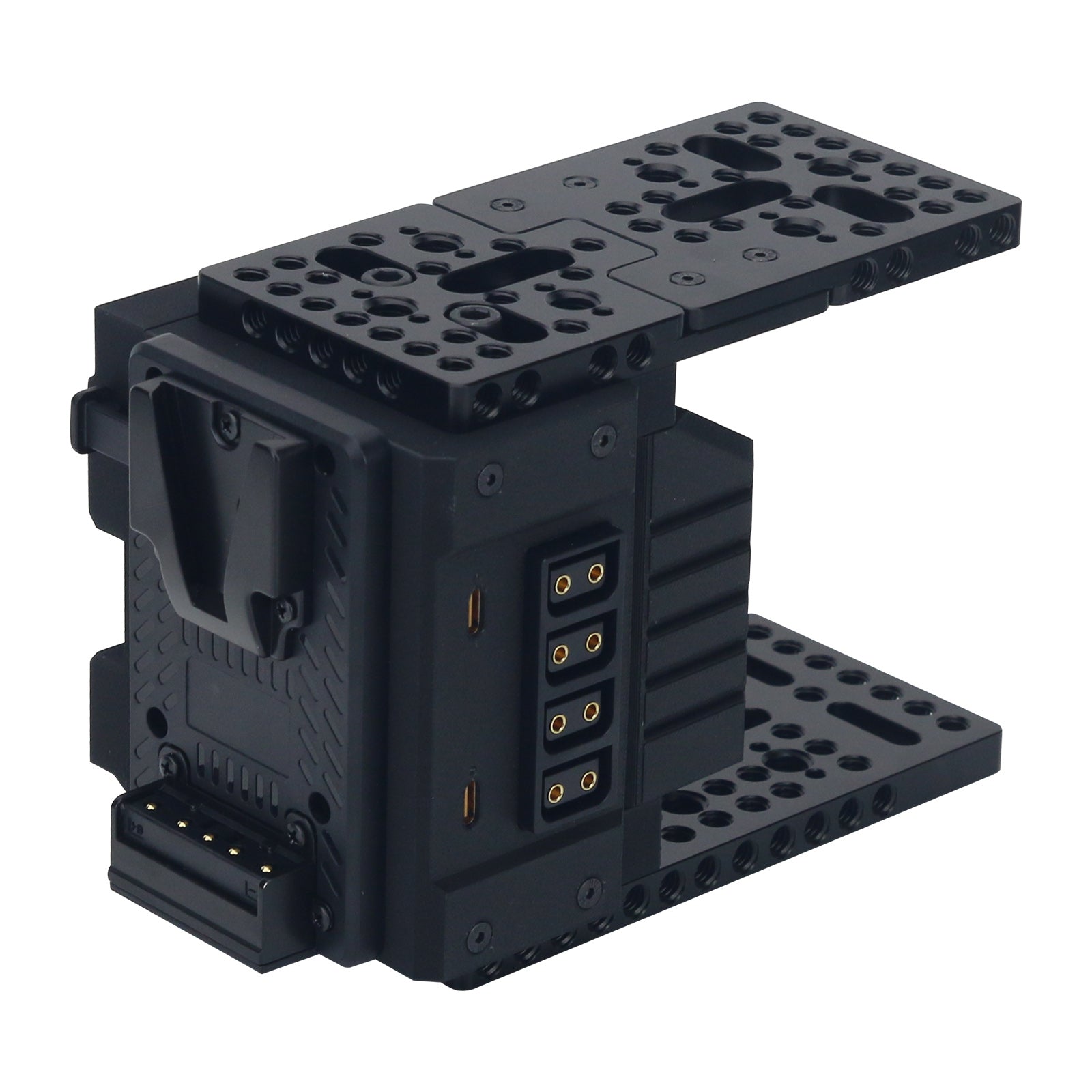 Upgraded FusionRig Camera Cage Expansion Module with XLR Handle Extens