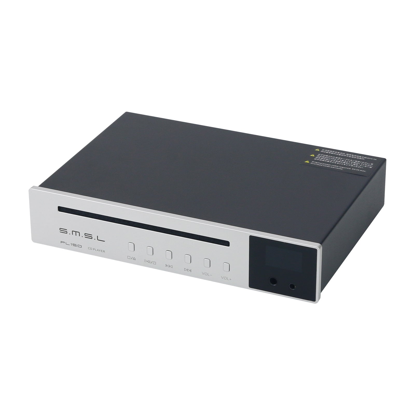 SMSL Silvery PL150 HiFi Professional Stereo Lossless CD Player Built-i