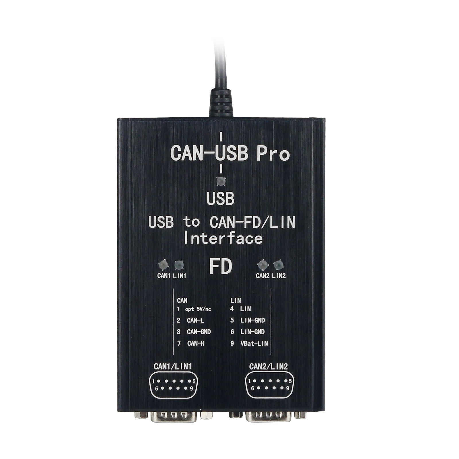 SYSMAX PCAN FD Lite 5Mbit/s USB to CAN Adapter 2CH CAN FD Compatible w