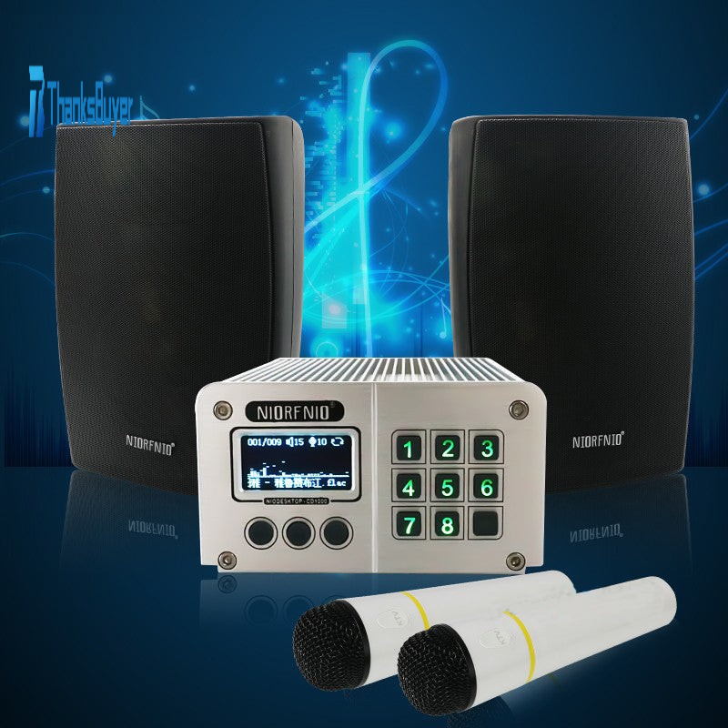 NIO-CD1000 FM Broadcast Transmitter Kit Main Host with Two Wireless Mi