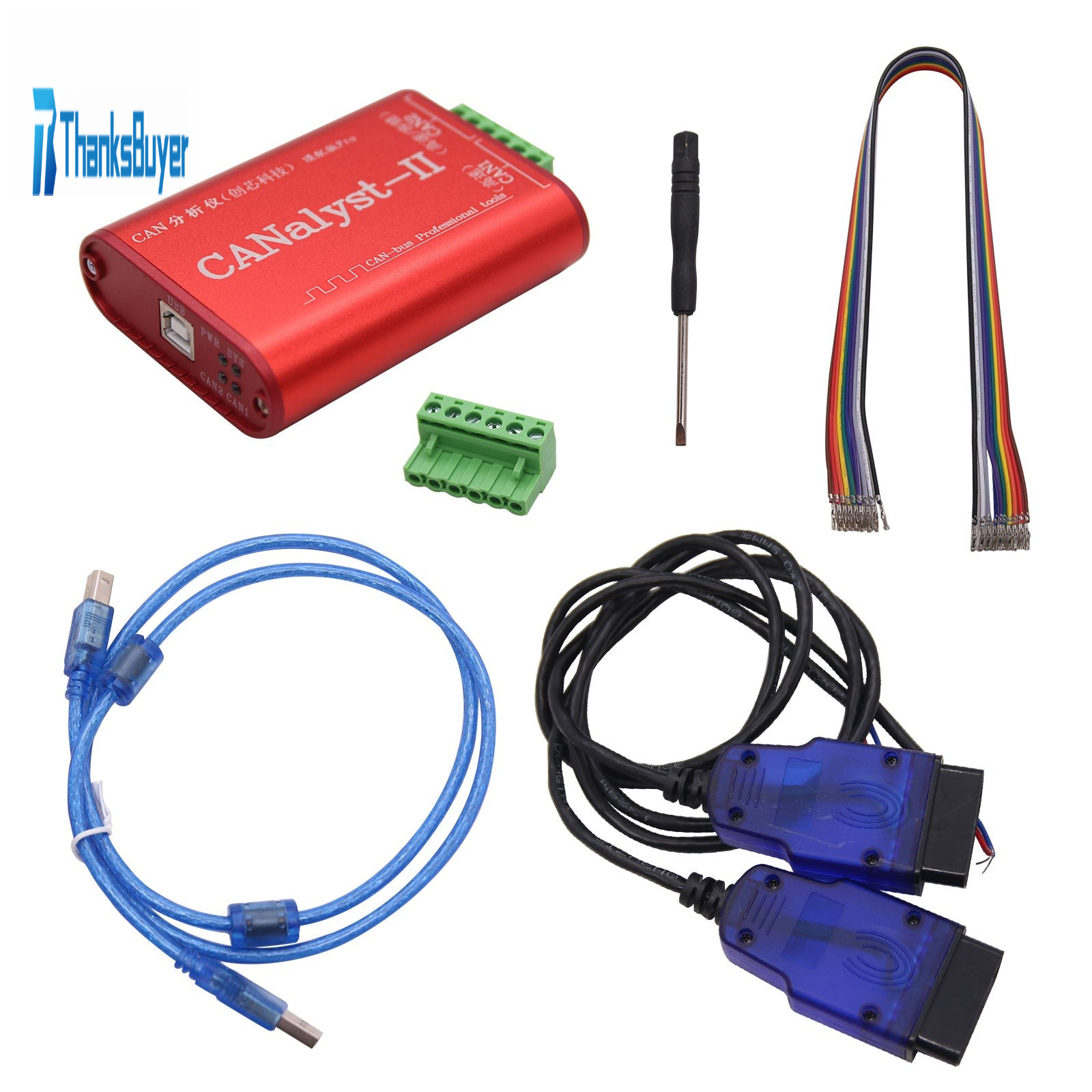 USB to CAN Analyzer CAN Bus Analyzer Tool For ZLG CANalyst-II Top Vers