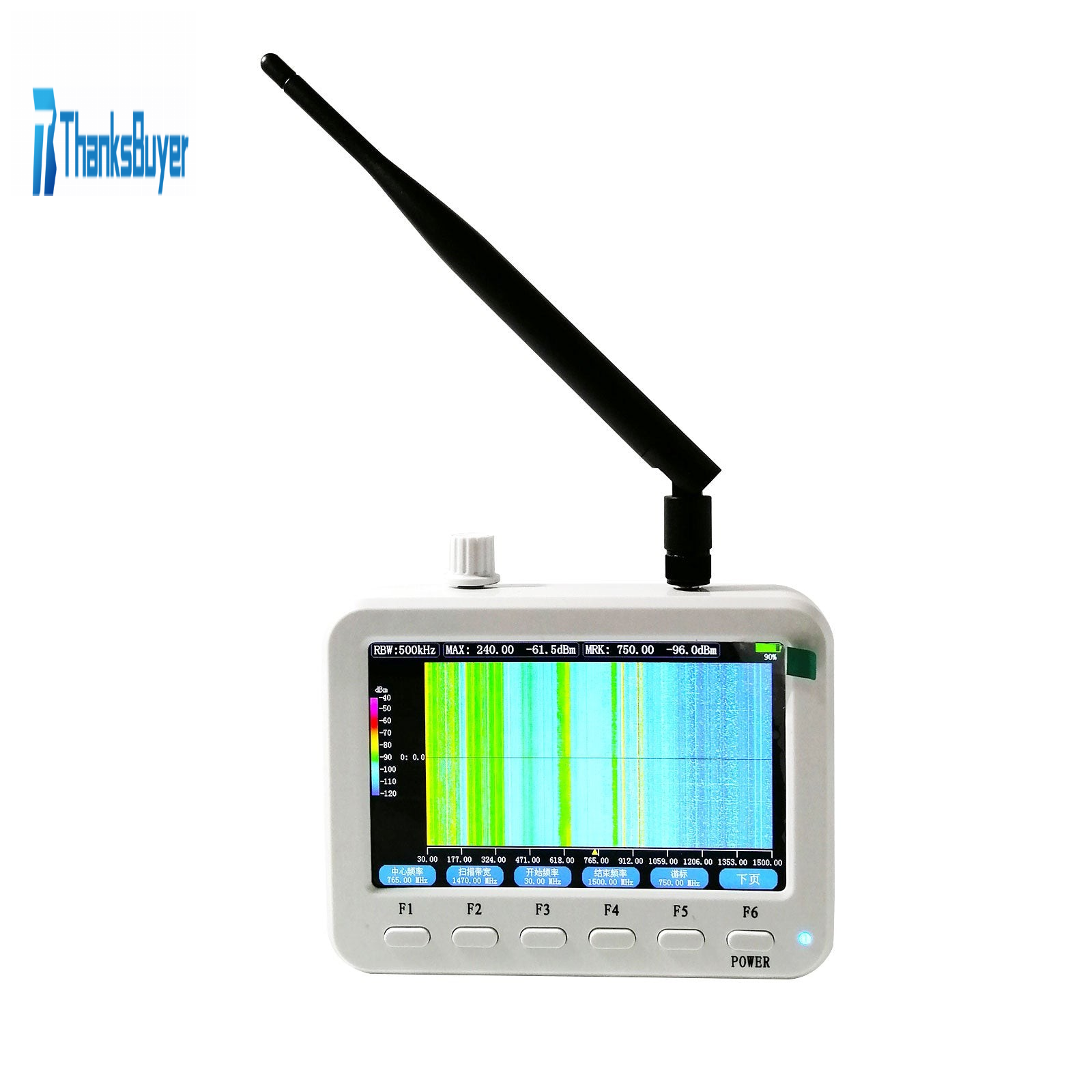 30-6000MHz Handheld Portable Spectrum Analyzer USB to TTL For AT Comma