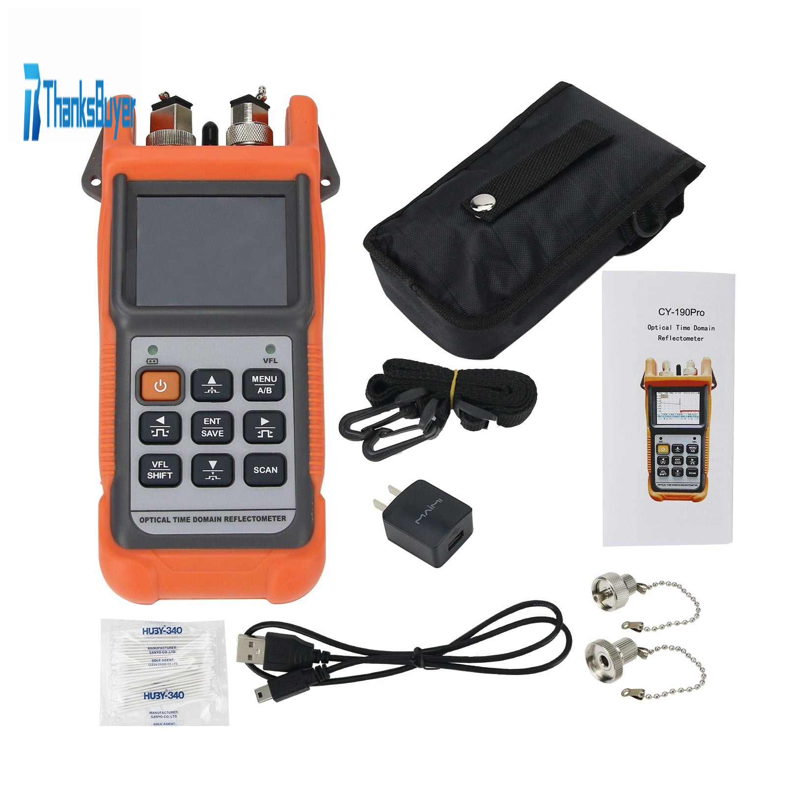 OTDR Optical Time Domain Reflectometer Optical Power Meter Red Light S
