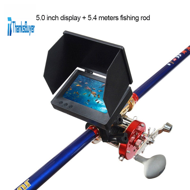 Visual Fish Finder Underwater Fishing Camera Monitor 5 Inch Display 90