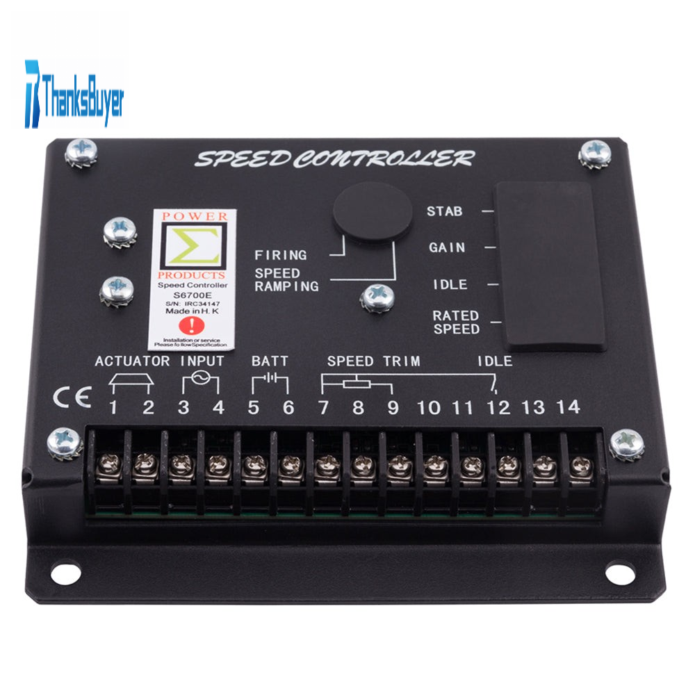 Maxgeek S6700H Generator Speed Controller Diesel Engine Speed Governor