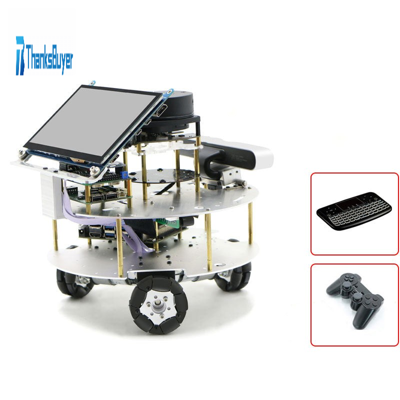Omni Wheel ROS Car Robotic Car With Touch Screen A2 Radar ROS Master F