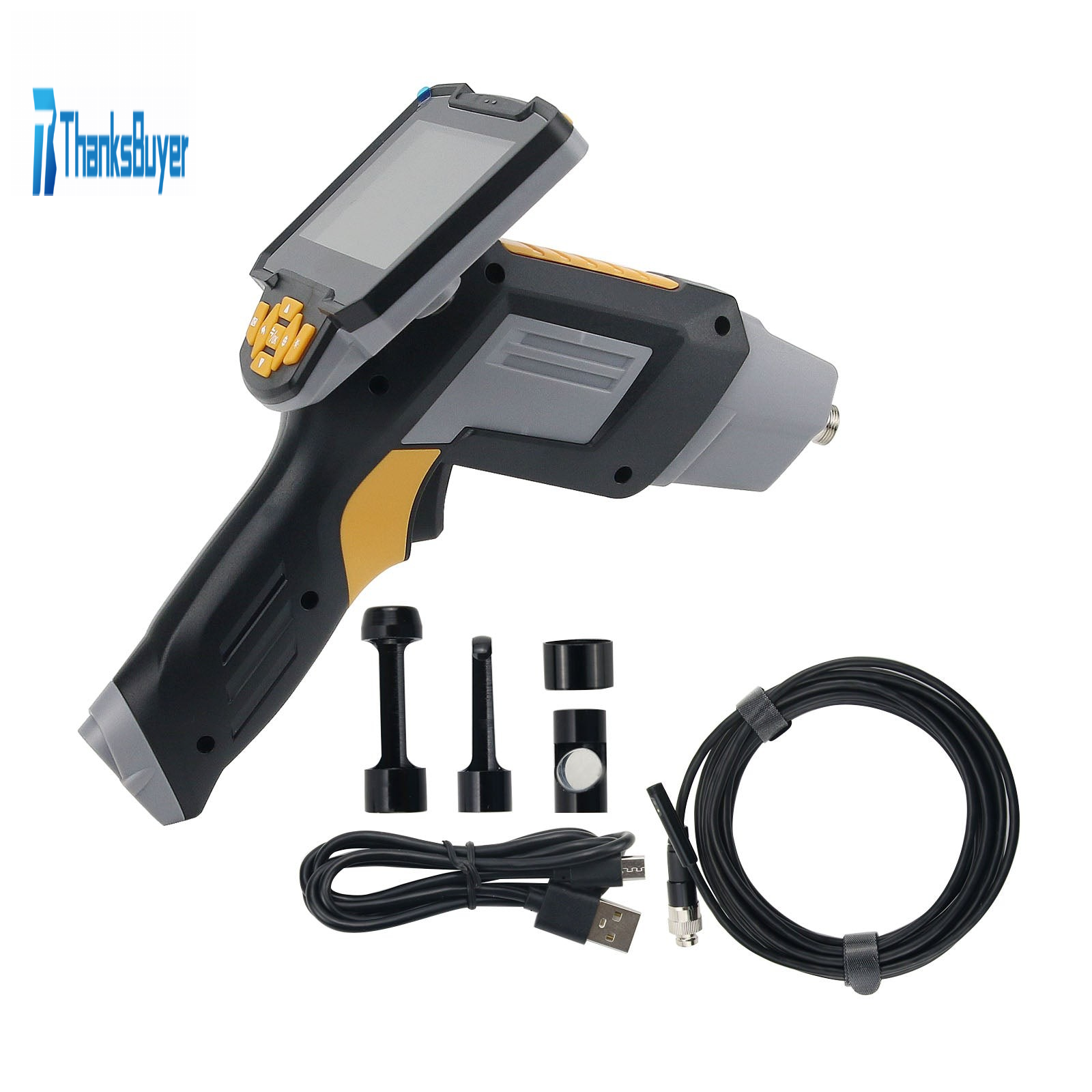 Inskam112-2 5M 8mm Industrial Endoscope Camera Borescope 1080P Dual Wa