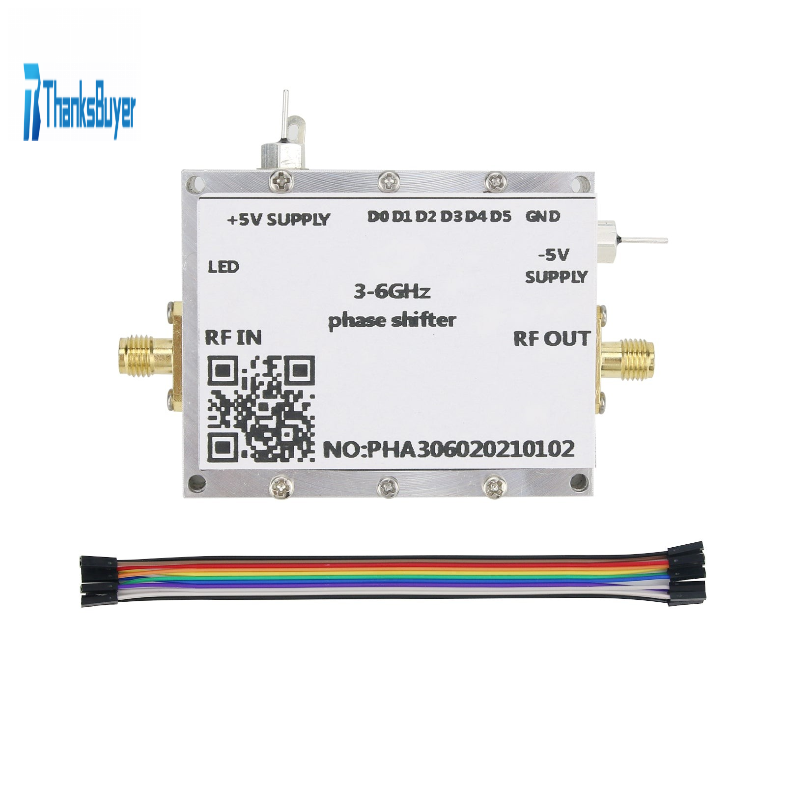 3-6GHz RF Phase Shifter 5.8G Digital Phase Shifter C-Band Microwave Ph