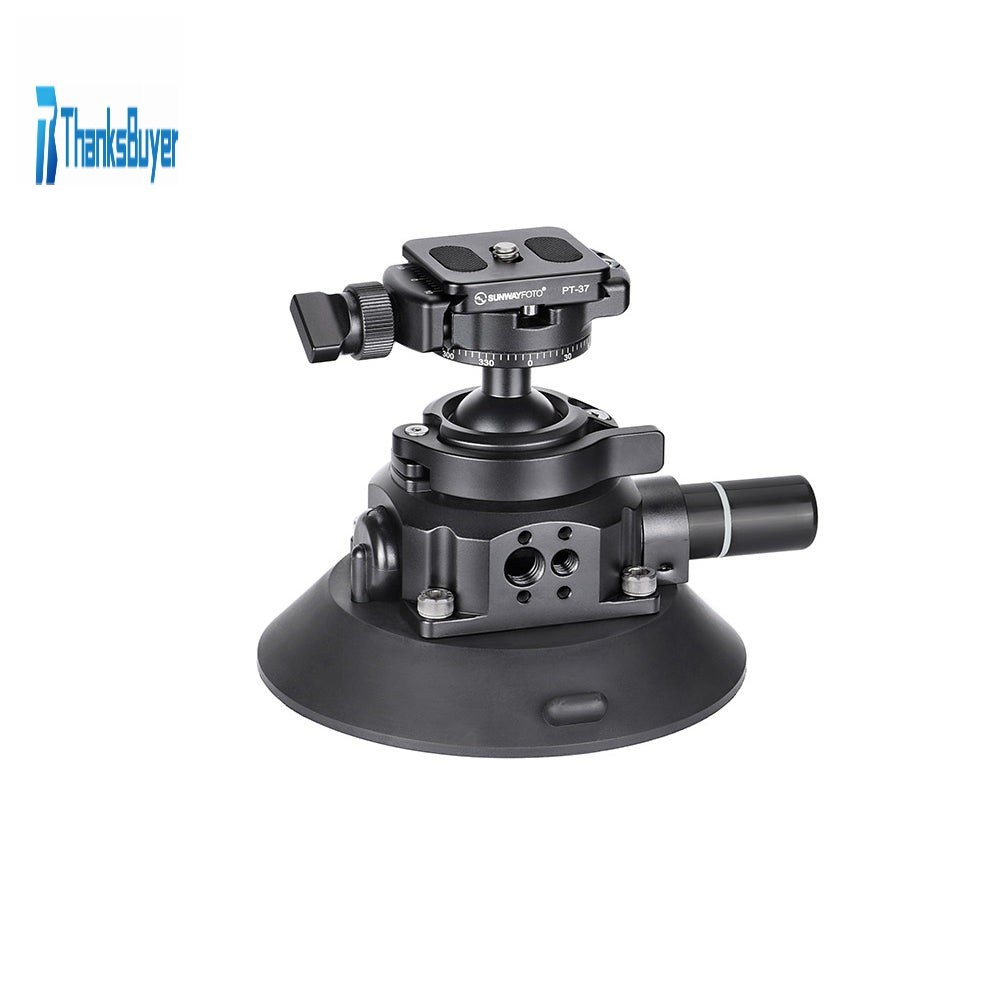 SUNWAYFOTO BS-01 Vacuum Suction Ball Head Camera Mount Kit Featuring 1