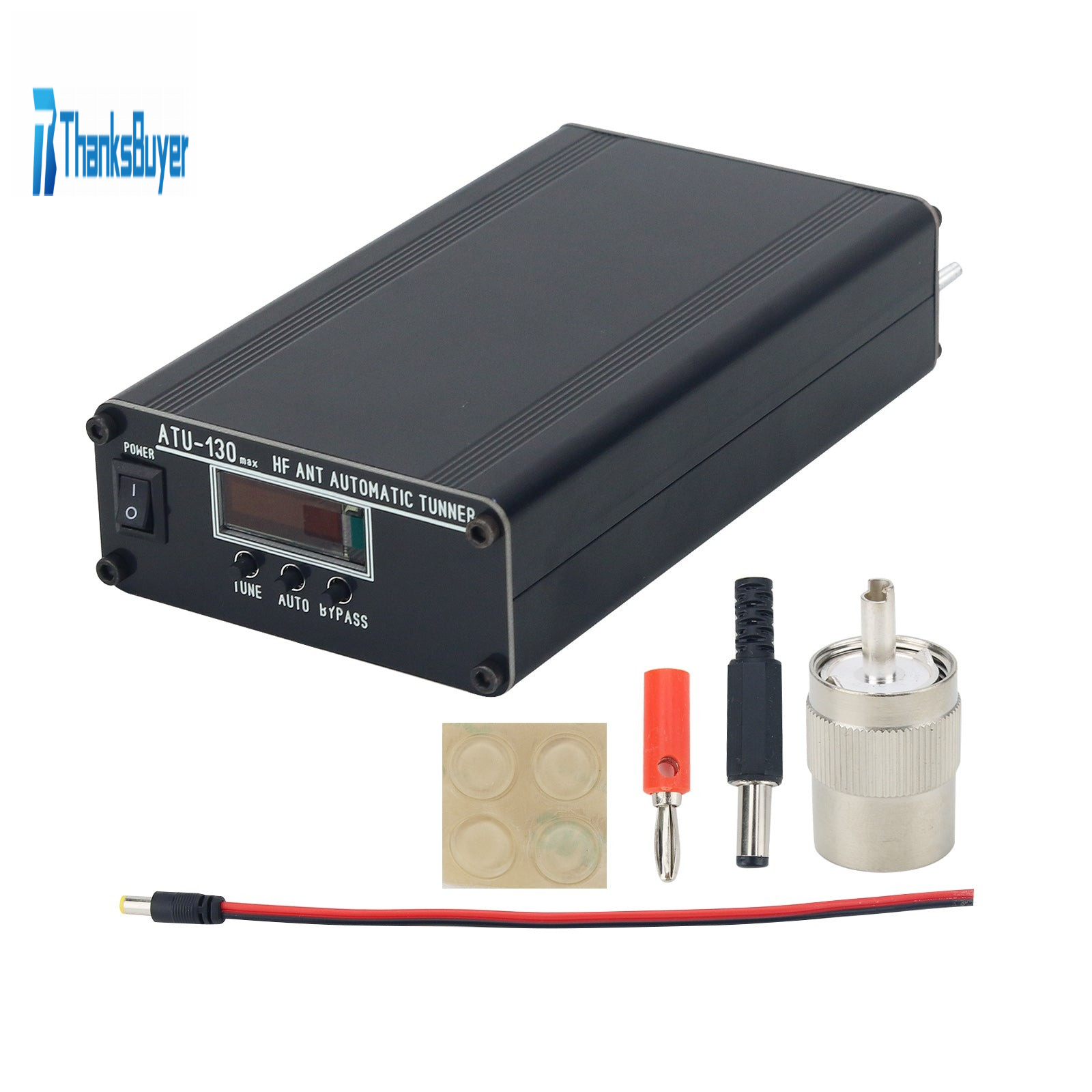 HamGeek ATU-130 200W HF Automatic Antenna Tuner 3.5-54MHz Shortwave An