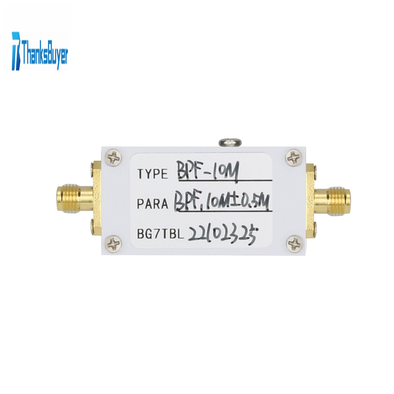 BPF-10M Band Pass Filter RF Bandpass Filter with SMA Interface for HAM