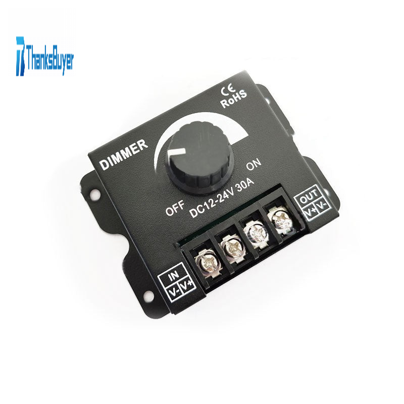 LED Dimmer DC12-24V 30A Manual Brightness Adjustment Controller with K