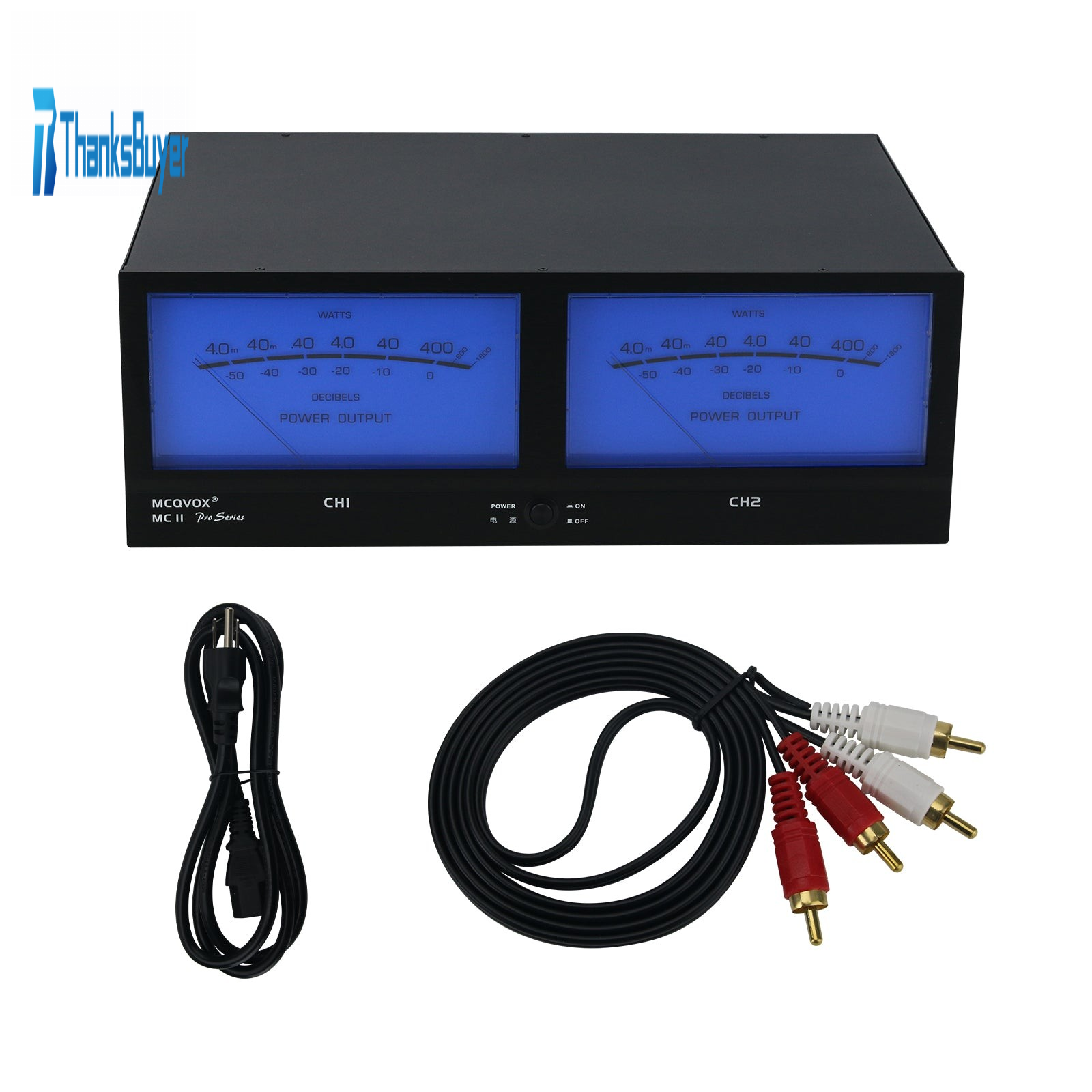 MK-II 2U 90-245V Dual VU Meter Display Audio VU Meter High Performance