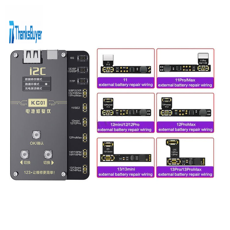KC01 for i2C Battery Repair Kit for Battery Data Recovery with Six Ext