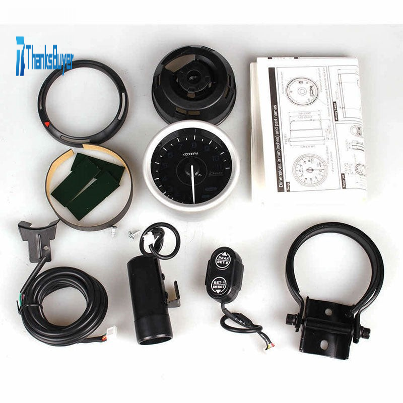 2nd Generation 11000RPM SIM Racing Tachometer 7-Color Tachometer Gauge