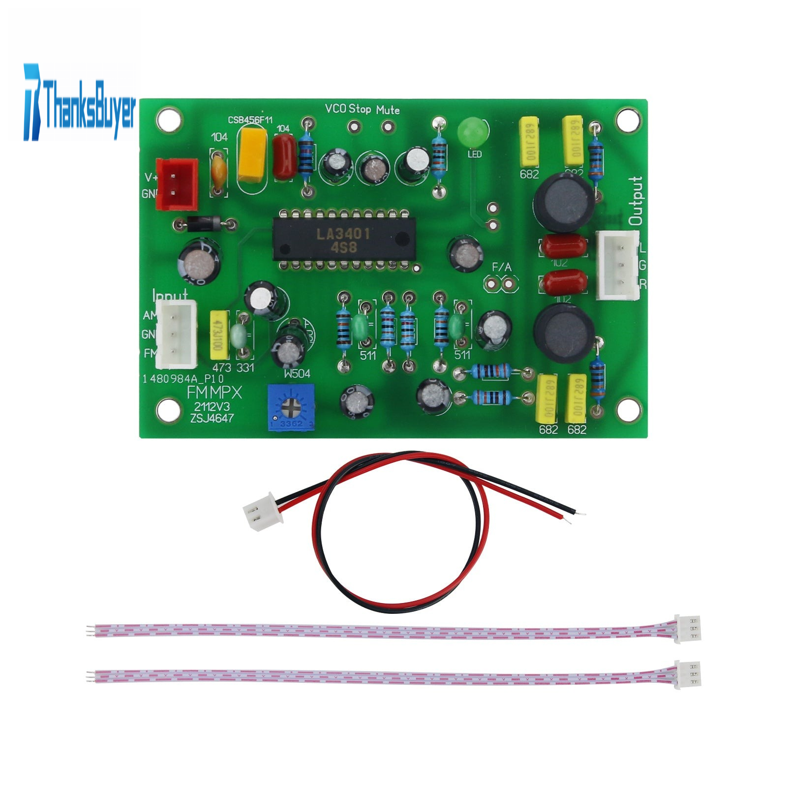 FM Frequency Modulation Stereo Decoder Board LA3401 Stereo Decoding DC