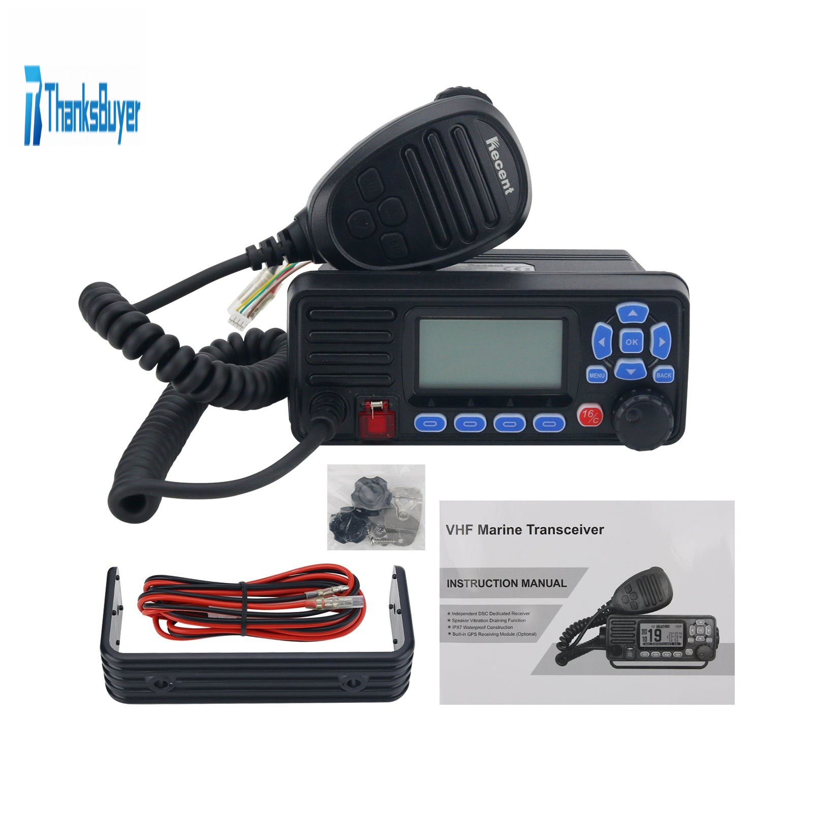 Recent RS-509M Standard Version 25W 50KM VHF Transceiver Marine Transc