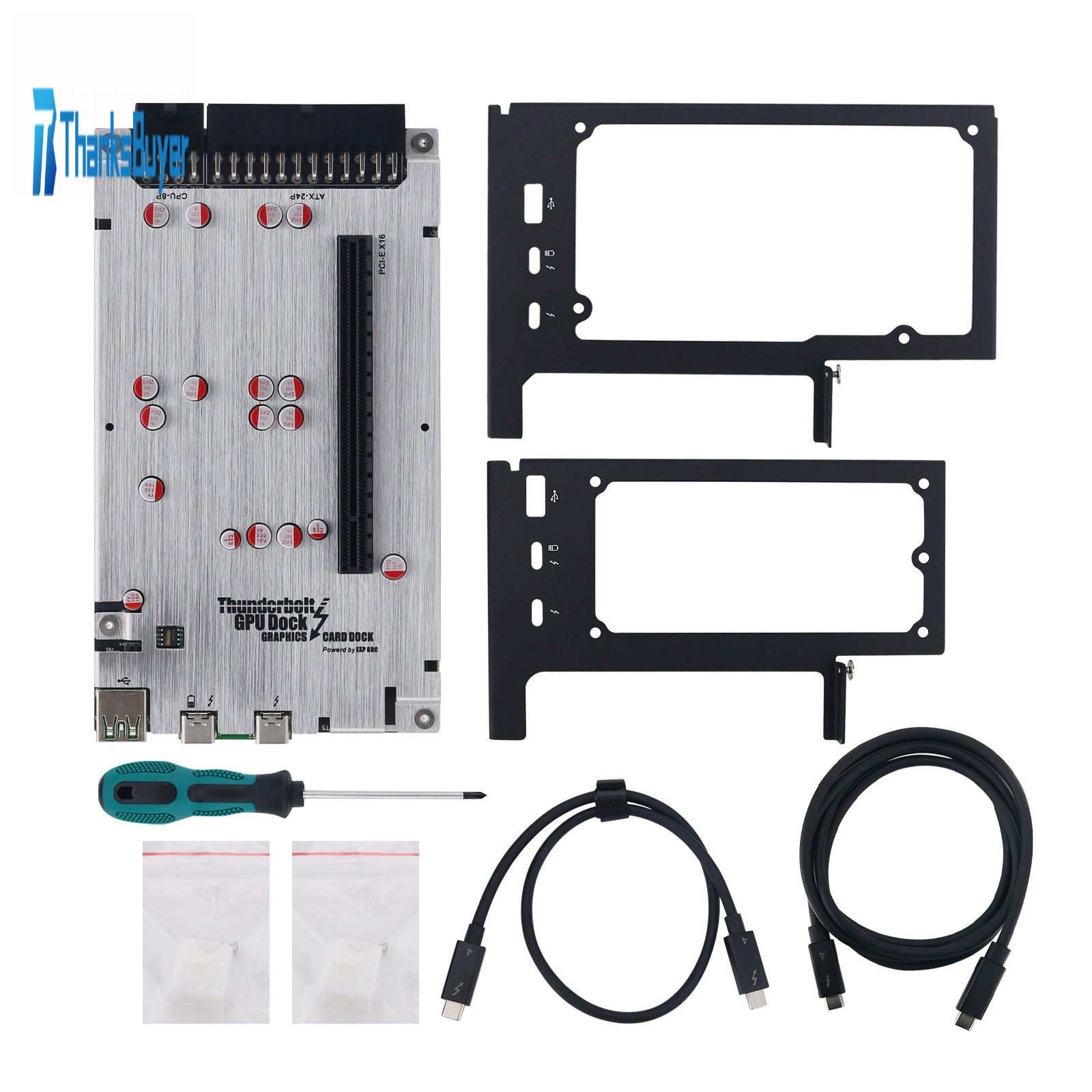 TH3P4G3 GPU Dock External GPU Dock w/ 1M/3.3FT Cable for Thunderbolt M