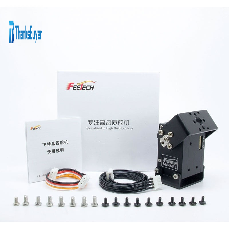 FEETECH SM45BL 45KG Bus Servo 360-degree Dual Shaft Metal Brushless Se