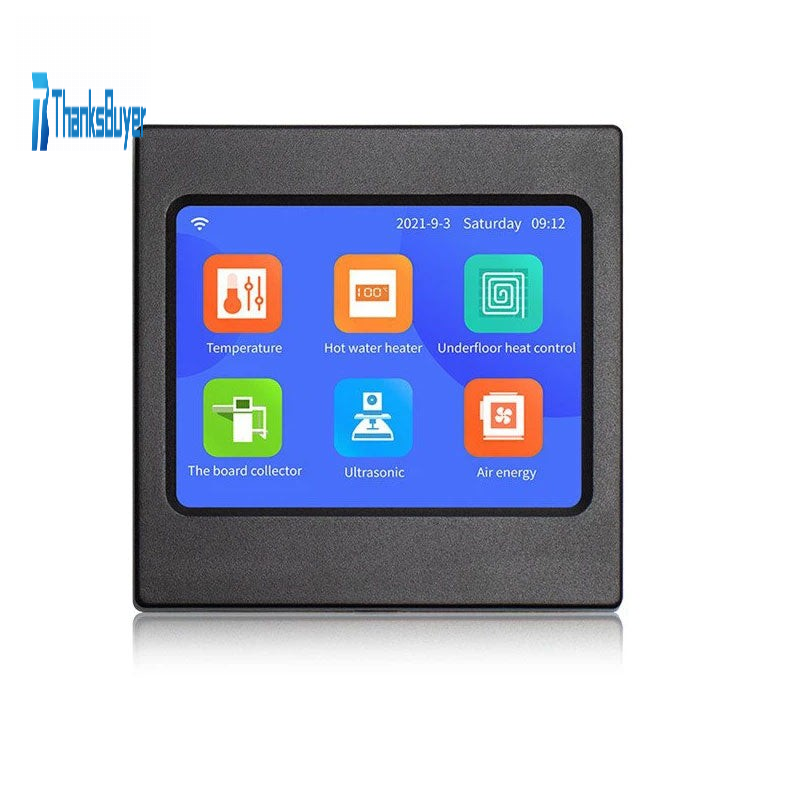 3.5 Inch Industrial HMI Display Screen Resistive Touch Screen (Black)