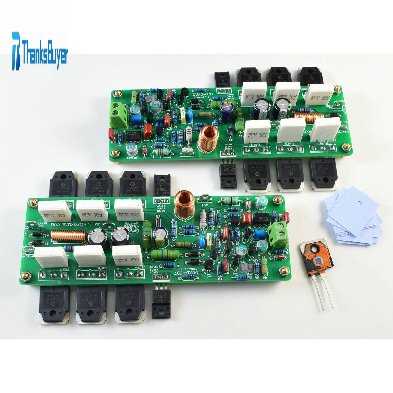 QUAD-707 Two Channel Amplifier Board Power Amp Board Kit Referring to
