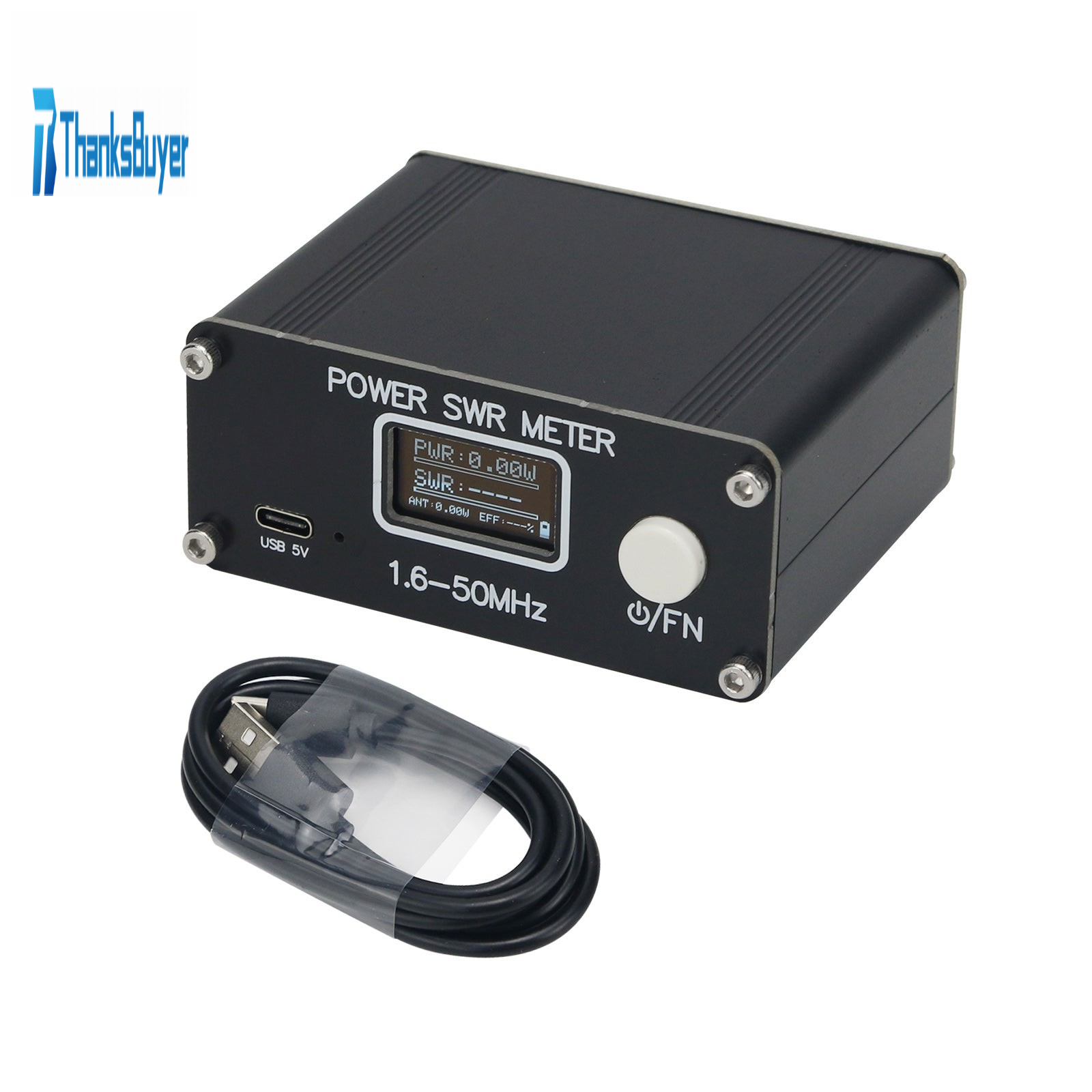 1.6-50MHz PWR SWR Meter POWER SWR METER 0.5-150W SWR Power Watt Meter
