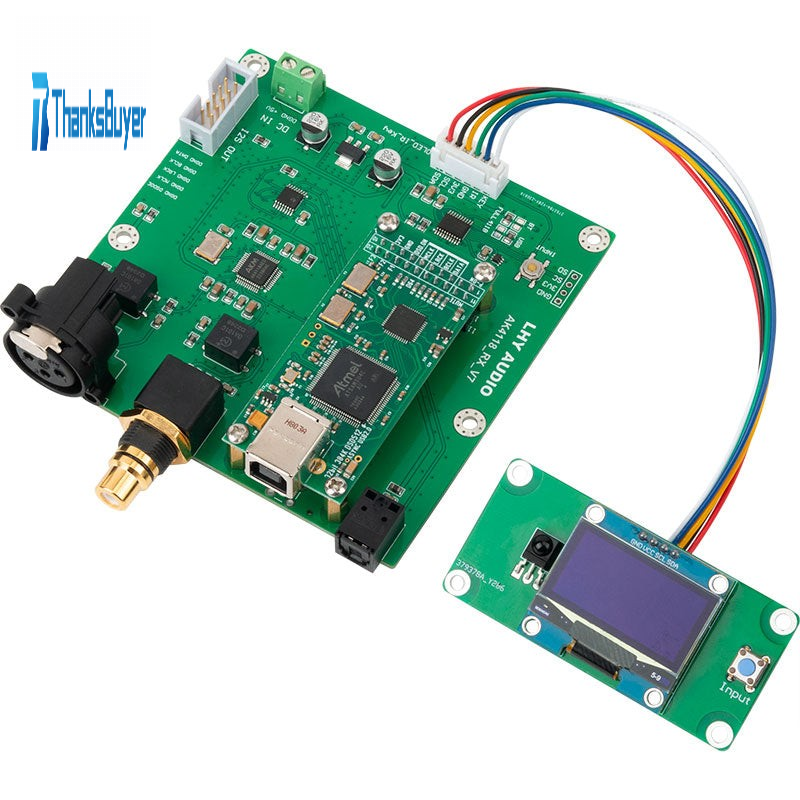 LHY Audio AK4118 Receiver Board USB Optical Coaxial AES Input to IIS O