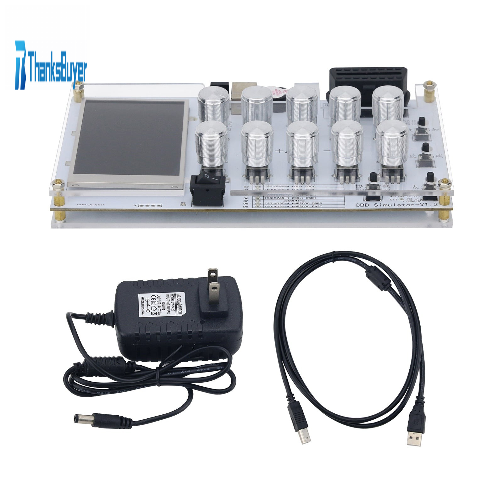 SAE-J1939 ECU Simulator OBD Simulator with Screen for Commercial Vehic
