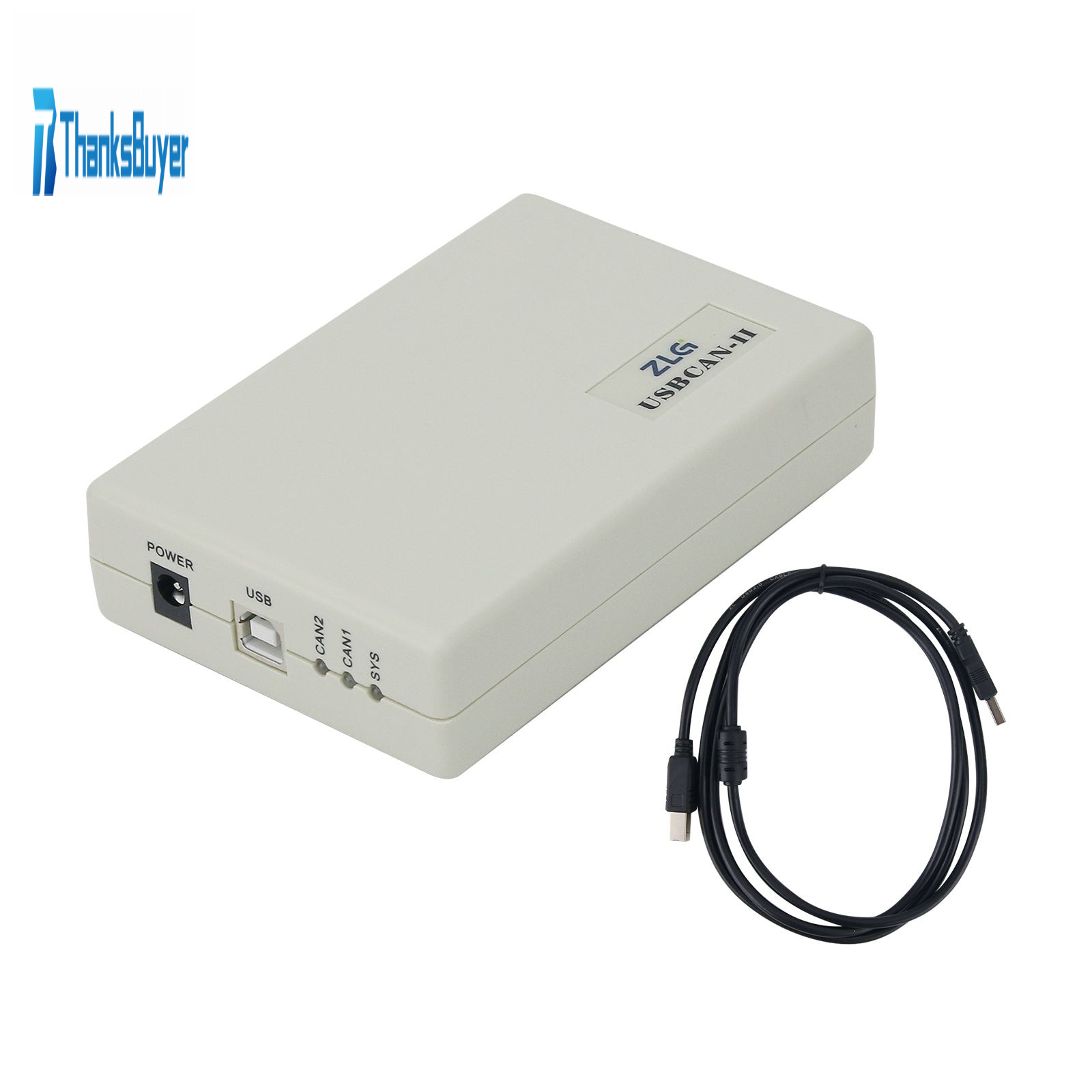 ZLG USBCAN-II USB to CAN Adapter CAN Bus Analyzer Debugger with 2CH CA