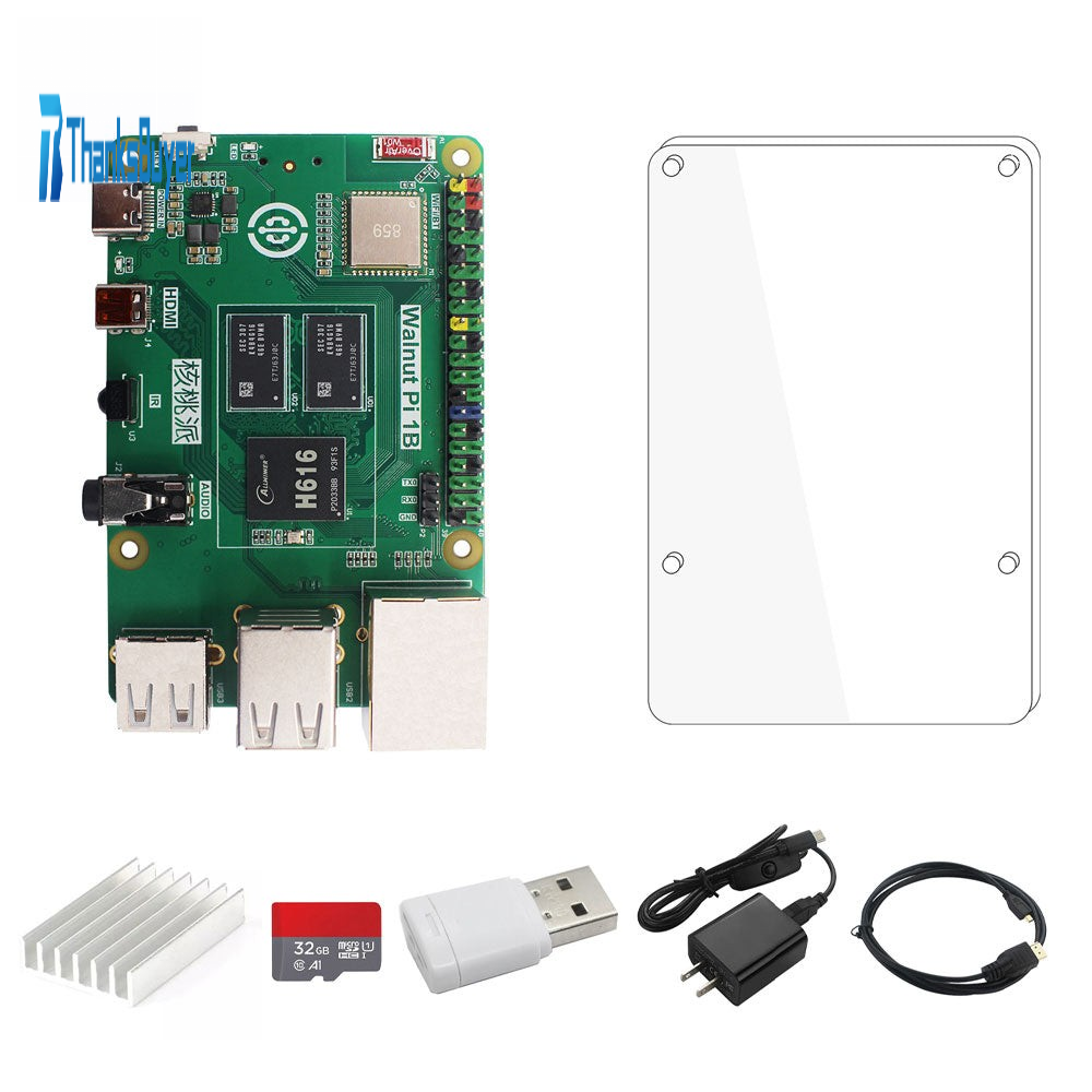 Walnut Pi 1B Development Board Kit Dual Band WiFi + Bluetooth5.0 H616