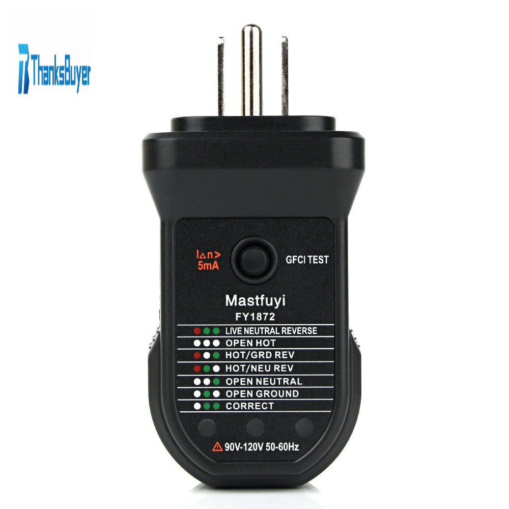 FY1872 90-120V US Socket Tester Outlet Tester Electrical Test Tool Det