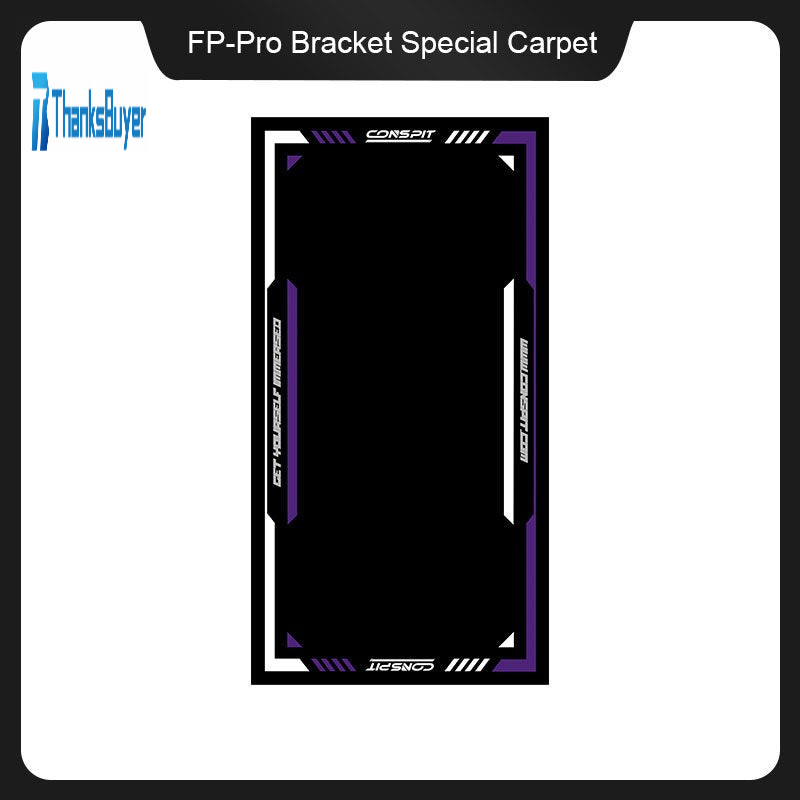 CONSPIT FP-Pro 80cmx200cm Sim Racing Carpet Sim Racing Floor Mat (Blac