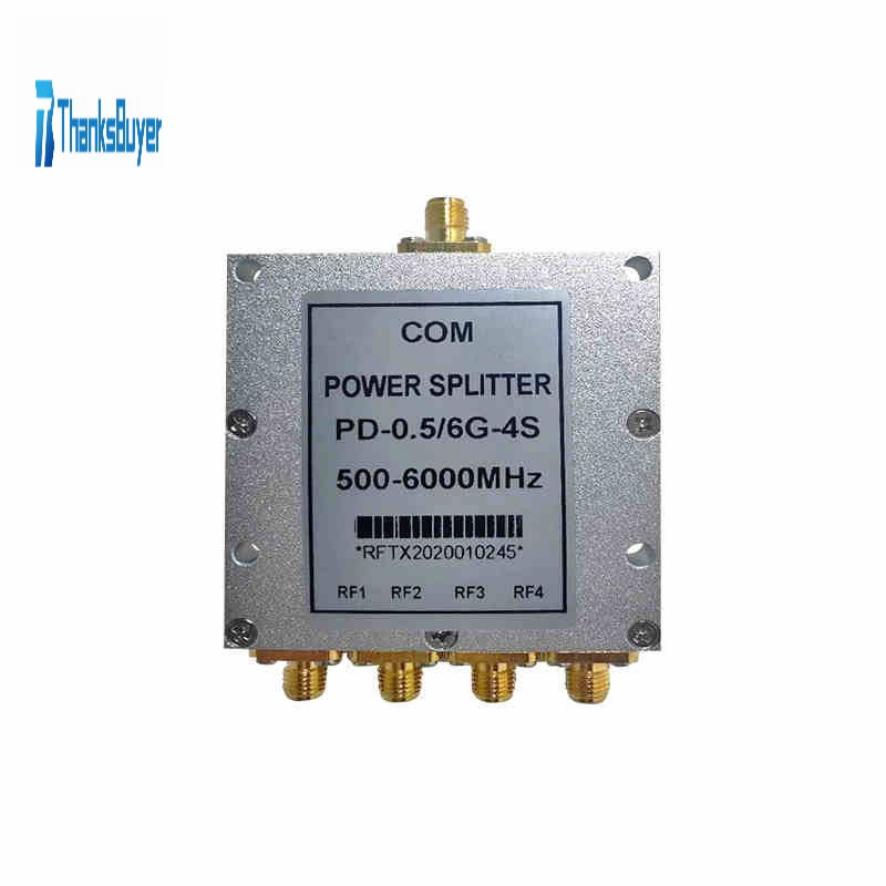 PD-0.5/6G-4S 500-6000MHz 4-Way Microstrip Power Divider Power Splitter