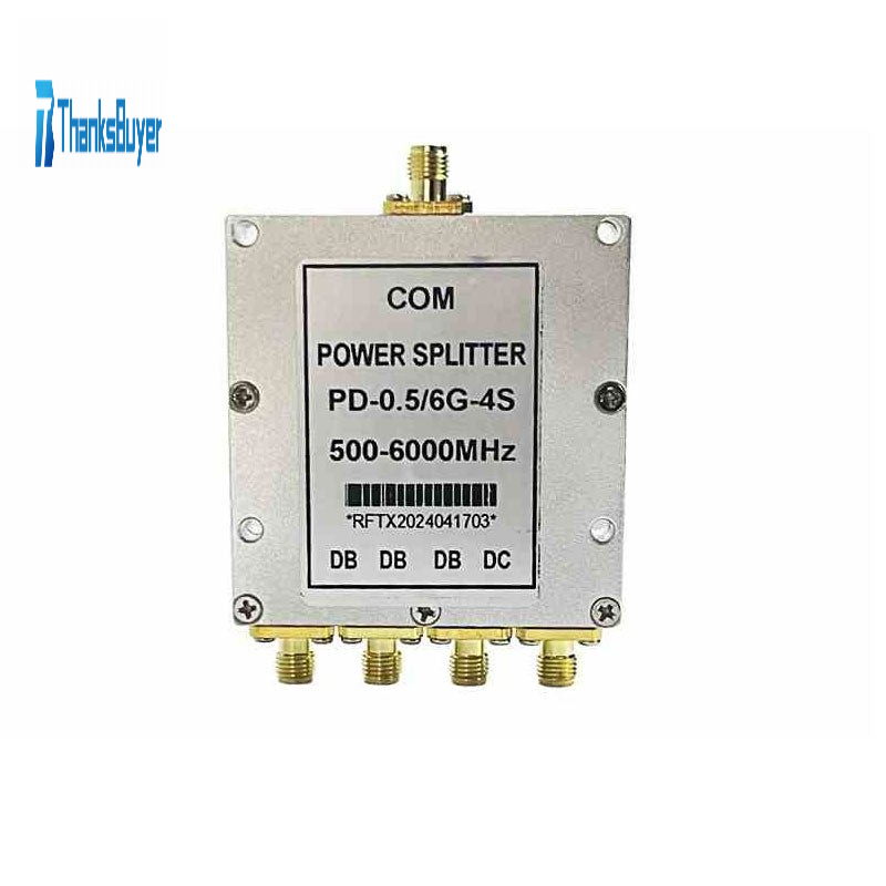 PD-0.5/6G-4S 500-6000MHz 4-Way Microstrip Power Divider Power Splitter