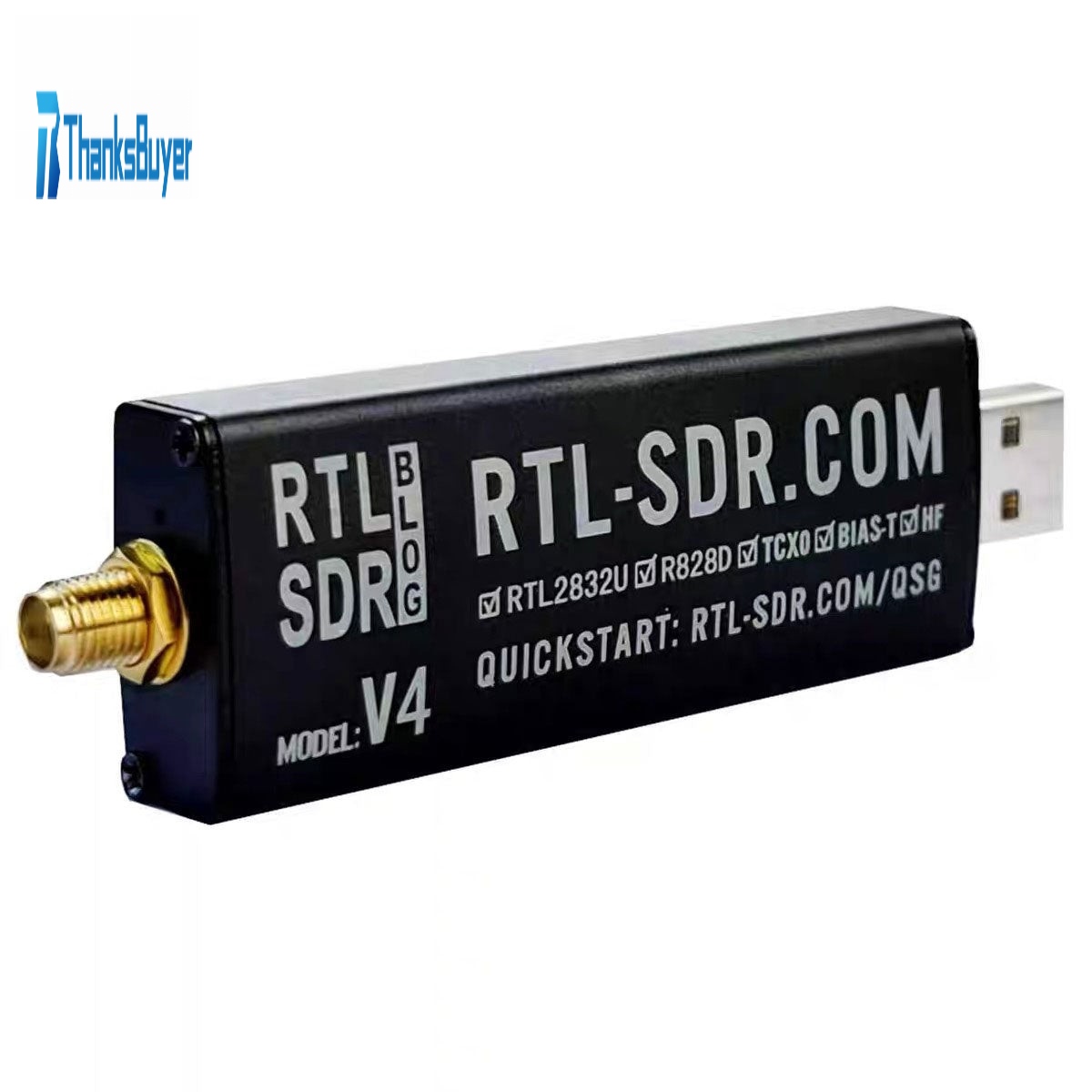 Original Blog V4 Dongle Based on R828D Tuner Chip (Main Unit with Alum