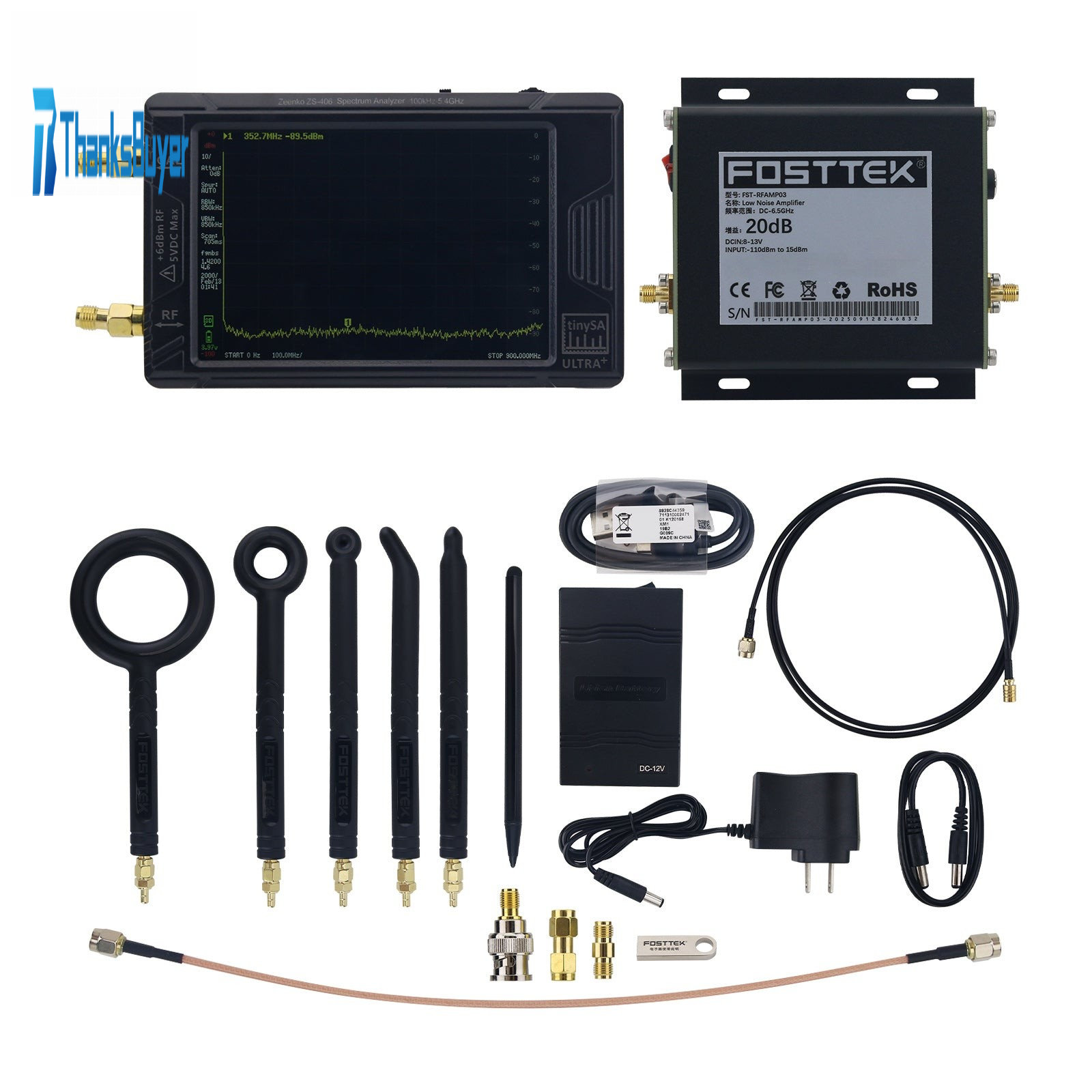 FOSTTEK-EMC-100T 100KHz-5.3GHz EMC Receiver Spectrum Analyzer Signal G